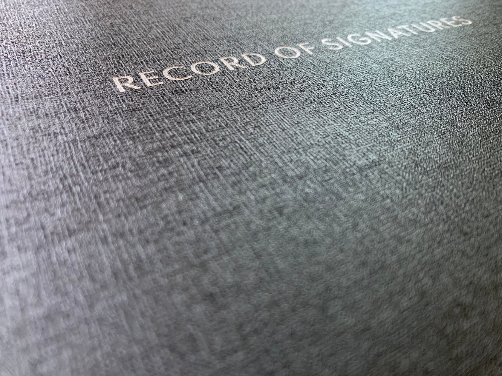 Hardbound Luxe Notary Journal | Record of Signatures – Notary in a Box