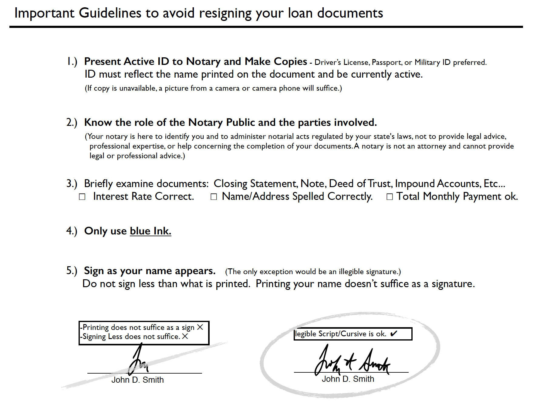 Printable PDF | Comprehensive Loan Signing Guide – Notary in a Box