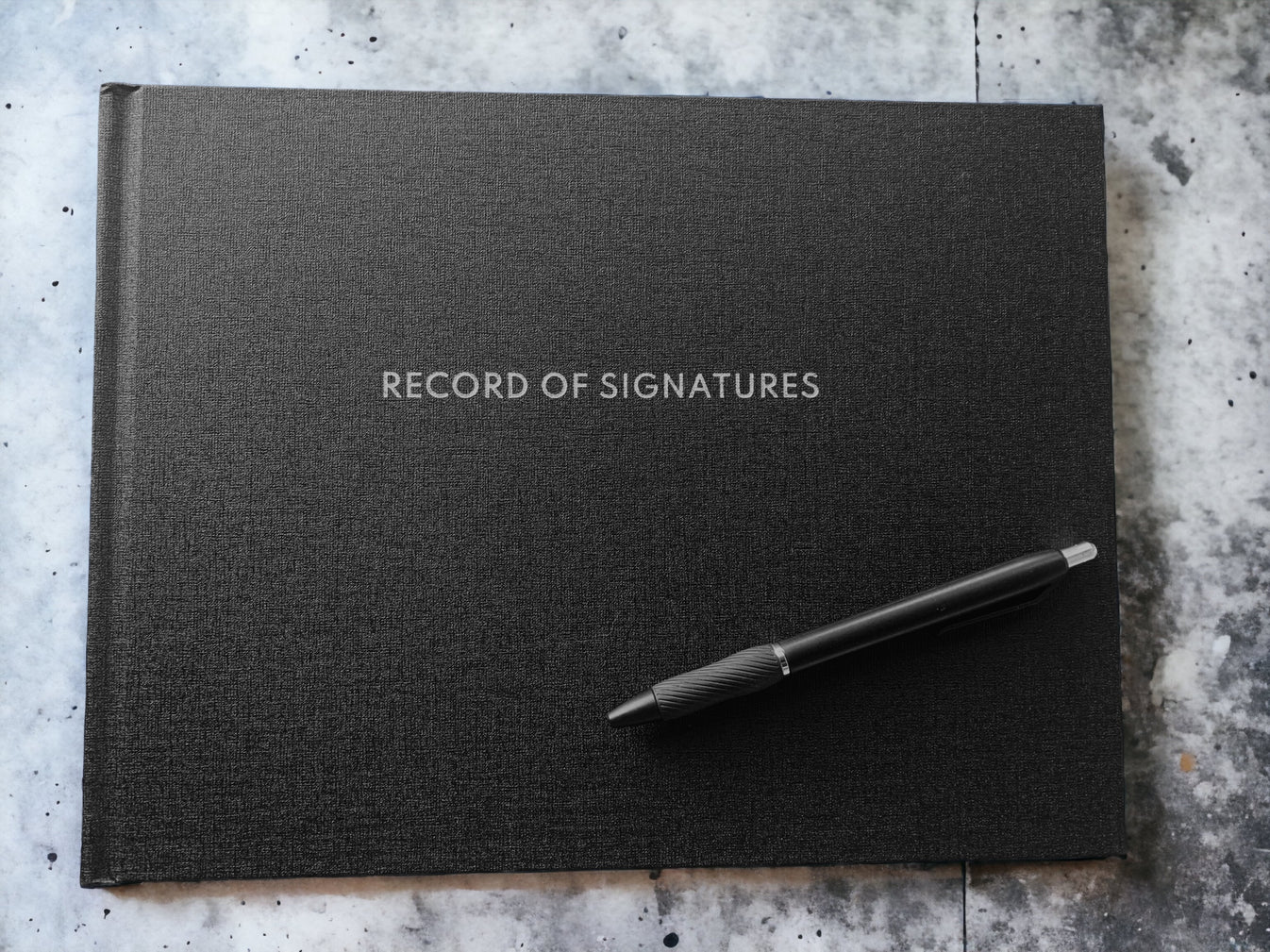 Hardbound Luxe Notary Journal | Record of Signatures – Notary in a Box