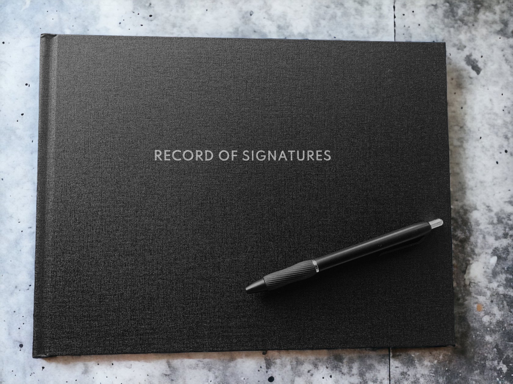 Hardbound Luxe Notary Journal | Record of Signatures – Notary in a Box