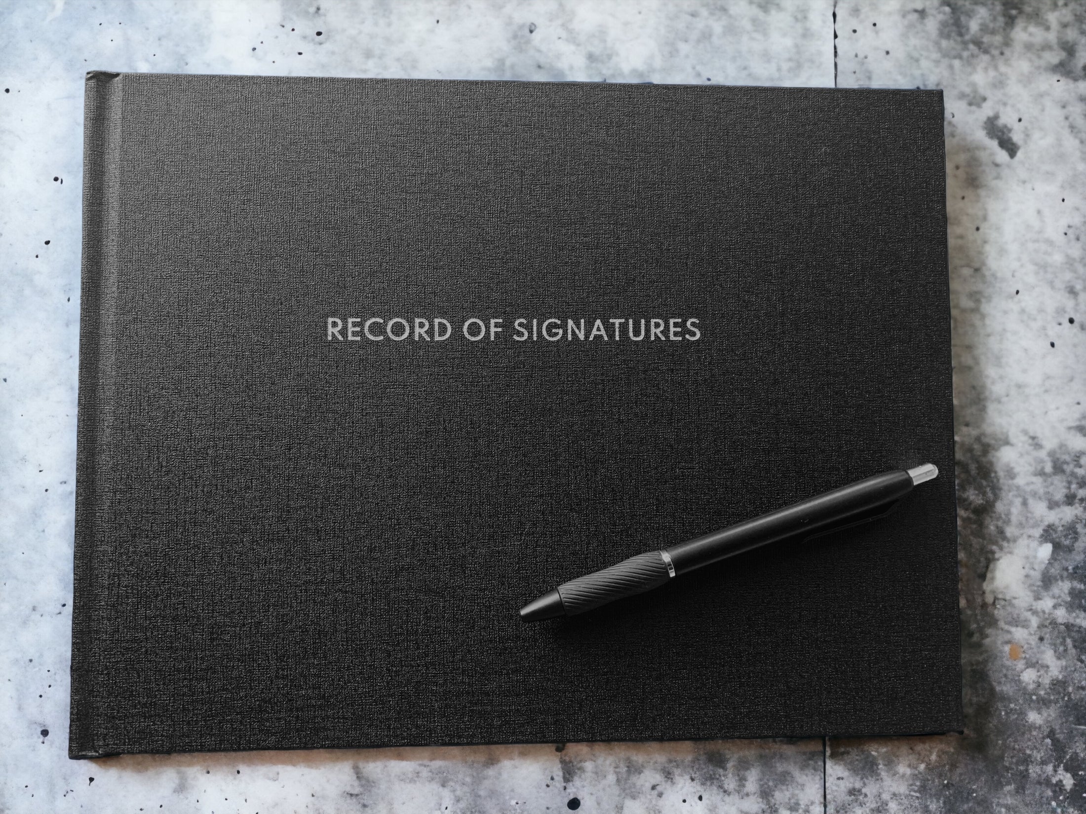 Hardbound Luxe Notary Journal | Record of Signatures – Notary in a Box