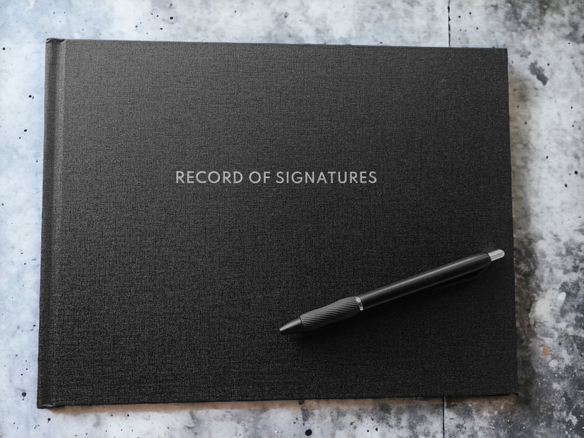 Hardbound Luxe Notary Journal | Record of Signatures – Notary in a Box