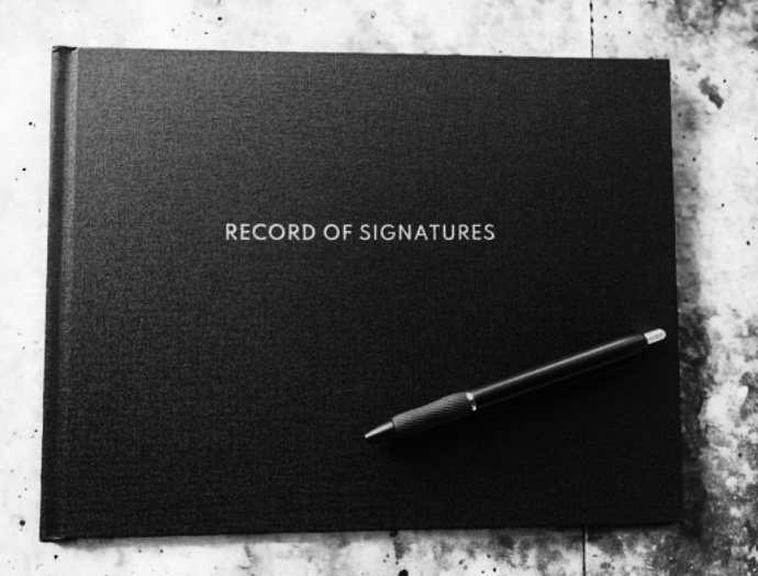 Hardbound Luxe Notary Journal | Record of Signatures – Notary in a Box